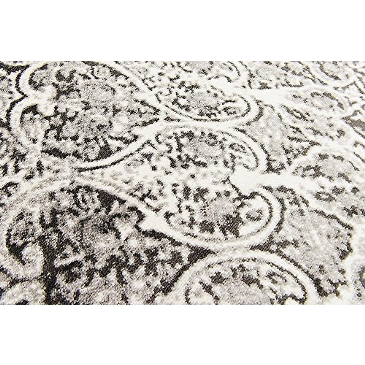 Unique Loom Sofia Collection Area Rug - Grace (5' 1" x 8', Dark Gray/ Gray)