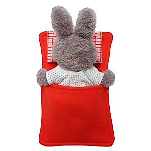 Manhattan Toy Little Nook Berry Bunny Stuffed Animal with Removable Clothing, Sleeping Bag & Keepsake Box