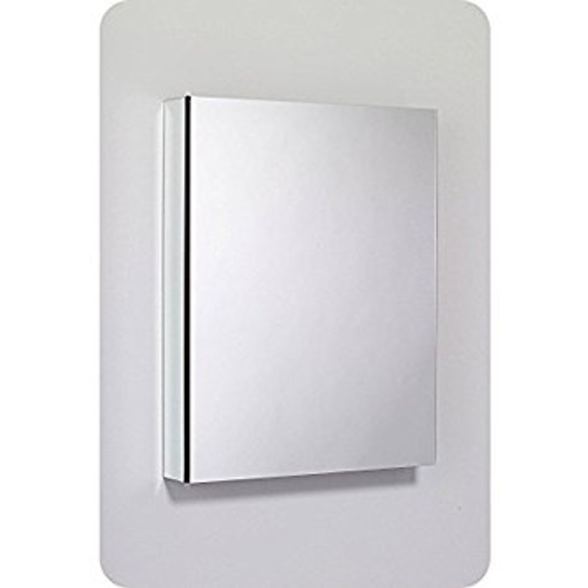 Robern MC2430D4FPL M-Series Mirror Cabinet with Plain Edge Door, Silver