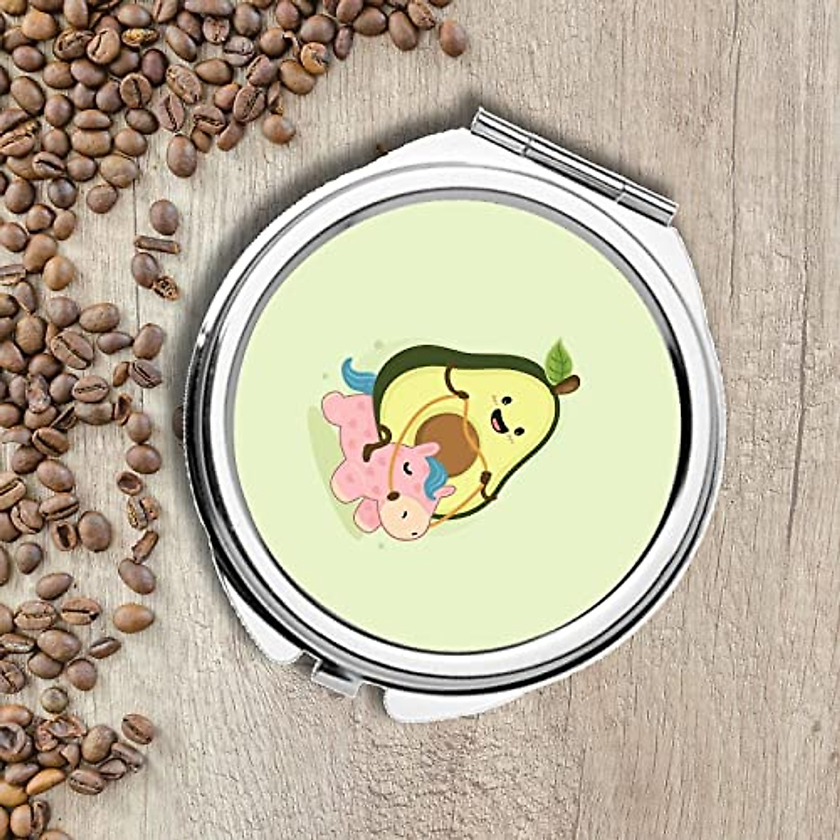 Mirror Made by Metal Children Print with Rowing Avocado