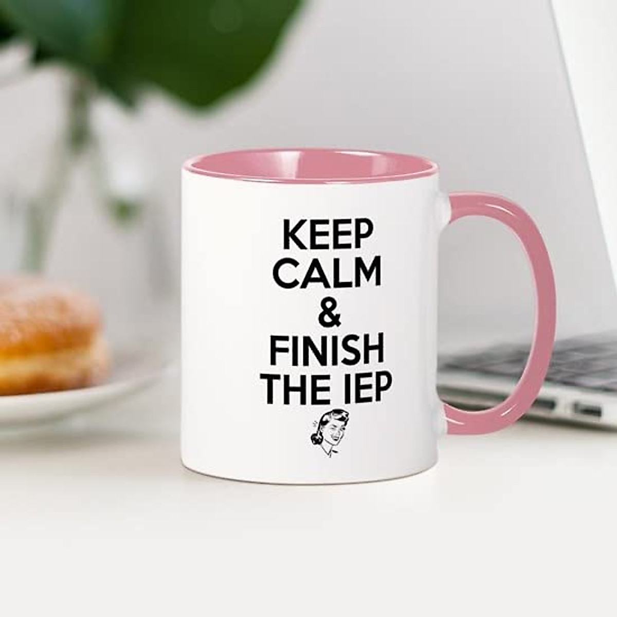 CafePress Keep Calm And Finish The IEP For Speech The Mugs Ceramic Coffee Mug, Tea Cup 11 oz
