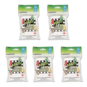 5 Packs Arcane Tinmen Board Game Sleeves 100 ct Medium Size Card Sleeves Value Bundle!
