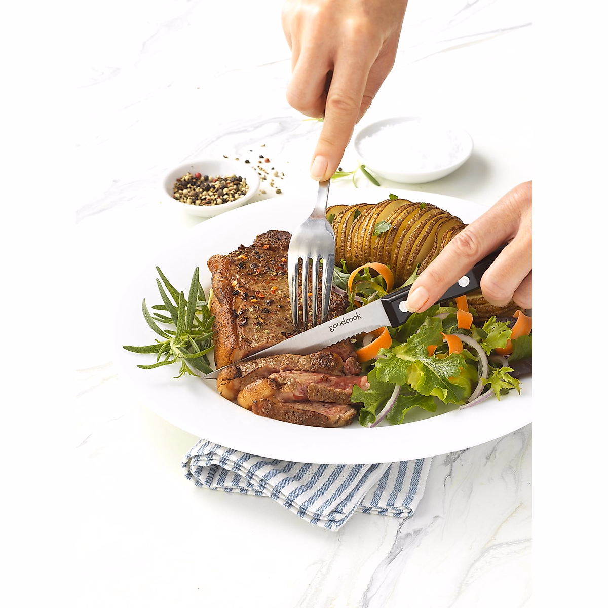 Good Cook Steak Knife Set, 4 Count