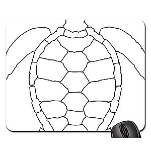 Mouse Pad - Turtle Animal Reptile Carapace Top Fins Tail