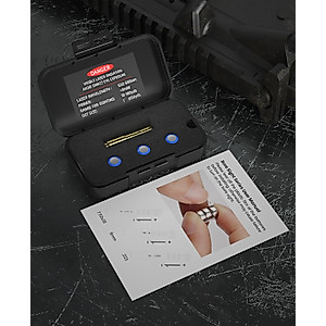 Feyachi Bore Sighting Laser 9mm Red Dot Laser Boresighter for Handgun Pistol with Tail Switch Included