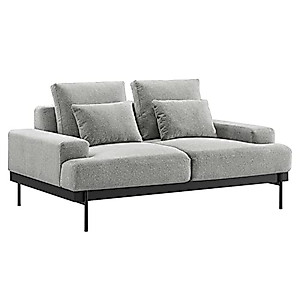 Modway Proximity Love Seats, Light Gray