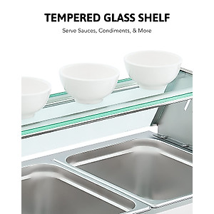 Wilprep Commercial Food Warmer for Parties Hotels Restaurants,1200W Buffet Server and Warmer,3pc Electric Warming Tray or Sauces,Catering with 3 Stainless Steel Chafing Dishes,Silver(3 pan)