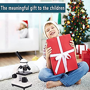 Microscope Biological for Kids, Students and Adult 250X-2000X Powerful Biological Children's Microscope Set for School Laboratory Home Biological Scientific Research Education