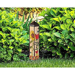 Studio M with Us Everyday Art Pole Outdoor Decorative Garden Post, Made in USA, 20 Inches Tall