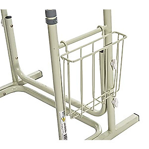 Essential Medical Supply Height Adjustable Standing Toilet Safety Rail with Foam Handles