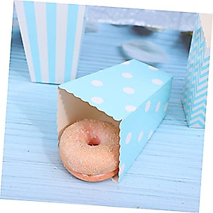 BESTOYARD 60pcs Popcorn Box Cookie Container Candy Containers Disposable Containers Cardboard Paper Popcorn Box Open Popcorn Boxes Popcorn Paper Box Cardboard Popcorn Party Supplies Carton