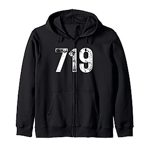 719 Area Code Colorado Springs Colorado Area Code 719 Zip Hoodie