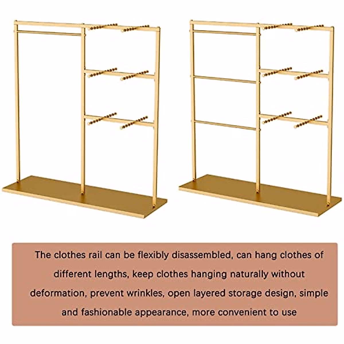 Coat Rack Stand, Underwear Display Stands, Freestanding Clothing Store Boutiques Retail Lingerie Garment Rack, Wall Mounted Clothes Rack, Commercial Shelves for Socks Bra Panties Scarves Storage