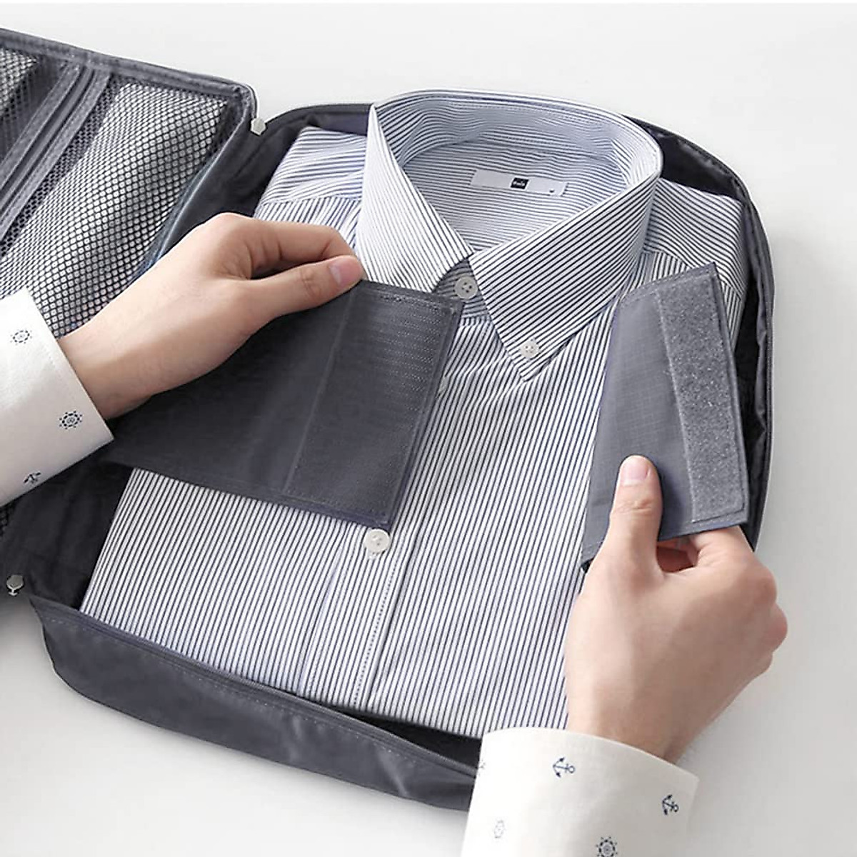 PIPICO T-shirt Anti-Wrinkle Travel Bag For Men, Portable Storage Duffel Bag for Business Business Trip