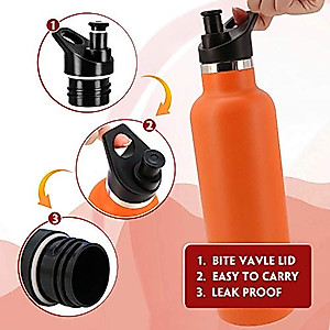 Straw Lid for Hydro Flask Standard Mouth & Simple Modern Ascent 12-64oz Bottles Lids for 18, 21, 24oz Water Bottle Accessories