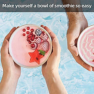 La Reveuse Smoothies Blender 300 Watt with 18 oz BPA-Free Portable Travel Sports Bottle (Navy Blue)