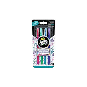 Crayola Iridescent Gel Pens, Office & School Supplies, 1.0Mm Medium Pt., 4Count