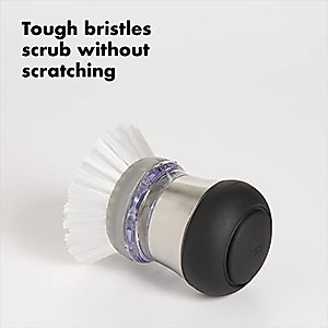 OXO SteeL Soap Dispensing Palm Brush