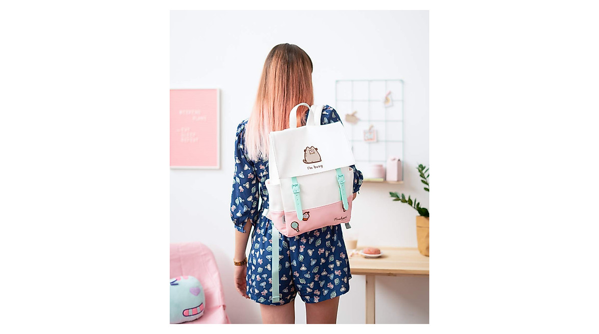 Get the Official Pink Pusheen Kawaii Backpack & Bookbag