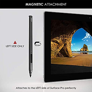 Stylus Pen for Surface Pro, Uogic Stylus Pen with Palm Rejection, Smooth Writing,1024 Levels Pressure, Rechargeable, for Surface Pro (3 Gen and Later Versions), Surface Go (1/2/3 Gen), and More.