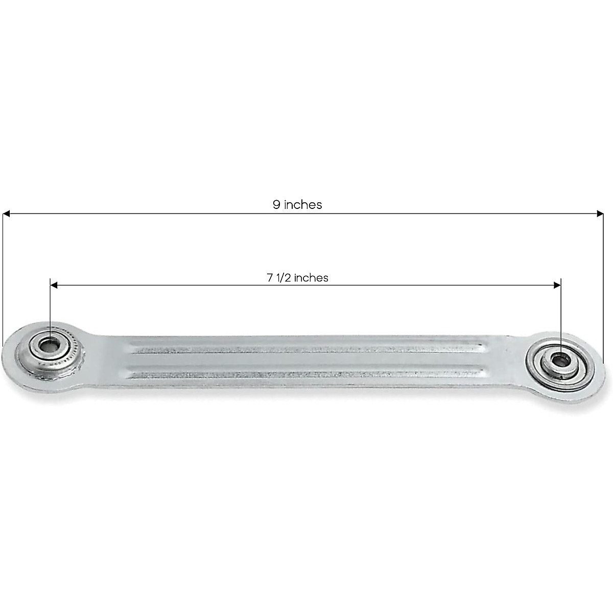 4 PK Glider Bearing Arm 9" Length, 7 1/2" Hole to Hole Rocker Repair Parts Hardware Kit Replacement (9 Inches Long)