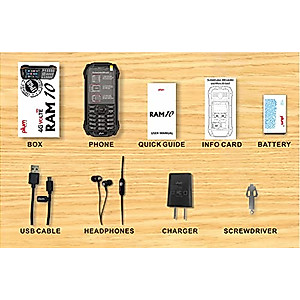 Plum Ram 10 4G LTE Unlocked Rugged Phone 2022 Model - ATT, Tmobile - Black