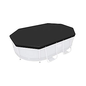 Bestway 58424 Flowclear Swimming Pool Cover, 9ft 10, Black