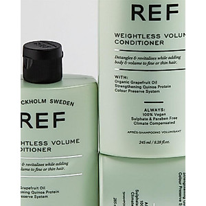 Ref Weightless Volume Conditioner 1000ml Light conditioner with natural extracts specially selected to protect, strengthen and detangle fine or thin hair.…