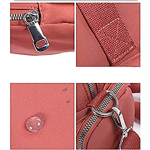 2 IN 1 Womens Nylon Casual Tote Bag Backpack Crossbody Shoulder Bag Handbag With Adjustable Strap Waterproof (Navy blue)