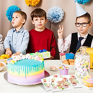 NUOMI 100Pcs Resealable Cellophane Bags Self Adhesive Cello Bags 'Thank You' Printed Poly Cookies Bags for Dessert, Party Treats, Bakery, Candle, Soap, 5.5"X6.7"