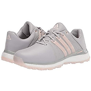 adidas Women's Tour360 XT Spikeless Golf Shoe Glory Grey/Pink Tint/Silver Metallic 7.5 M