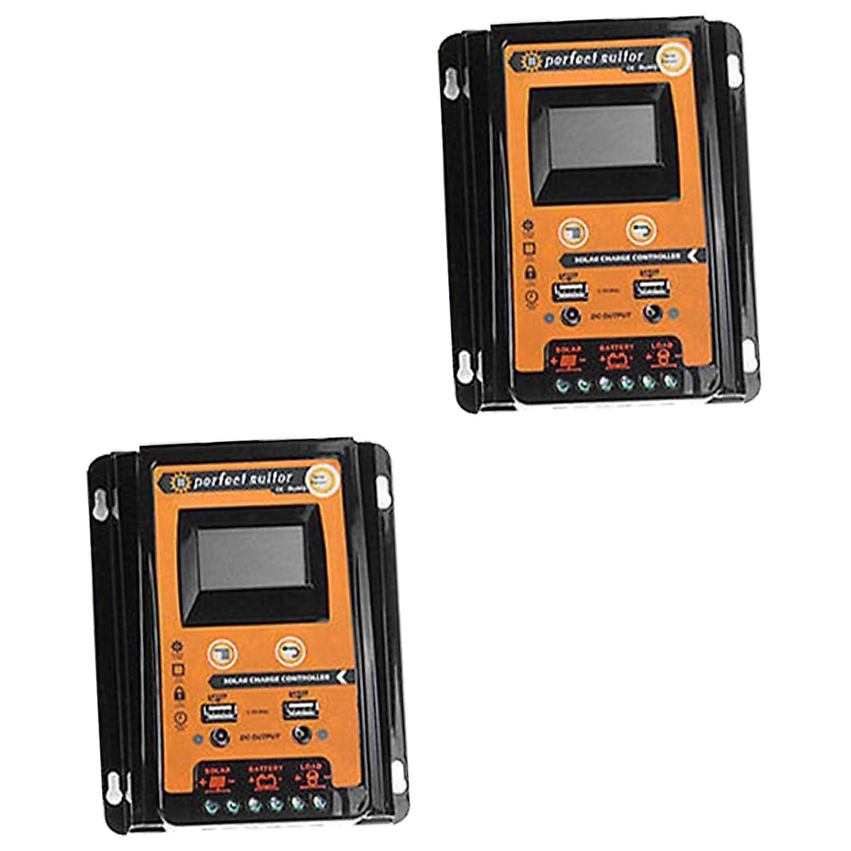Happyyami 2pcs Solar Regulator Charge Controller Solar Charge Controller Solar Controller 12v Solar Lithium Battery Generator Solar Charge Regulator Dynamo dyna-GRO Charging Pack 50a USB