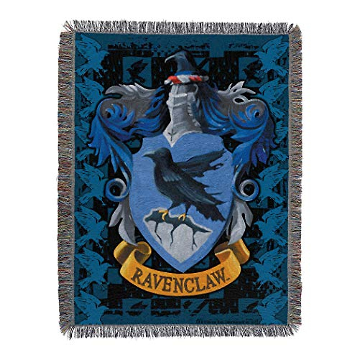 Northwest Woven Tapestry Throw Blanket, 48 x 60 Inches, Ravenclaw Crest