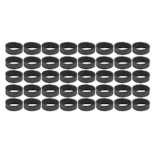 VBESTLIFE 40pcs Fishing Rod Rings,Fishing Rod Ring Silicone Winding Check Decorating Ring Trim Adapter for Fishing Rod Building/Repairing/Maintaining(20MM) Fishing Tools and