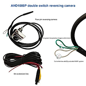 Backup Camera for car AHD1080P Metal 170 Degree Wide Angle Rearview Reversing Camera Starlight Night Vision Waterproof Car Rear View Camera