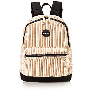 RVCA Women's Lukas Canvas Backpack, White, one Size