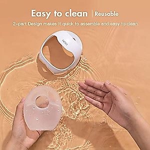 NCVI Manual Wearable Breast Pump | Breastmilk Collector, Hands-Free & Portable, Natural Expression, Breast Feeding Essentials | Astronaut Series, 1pc