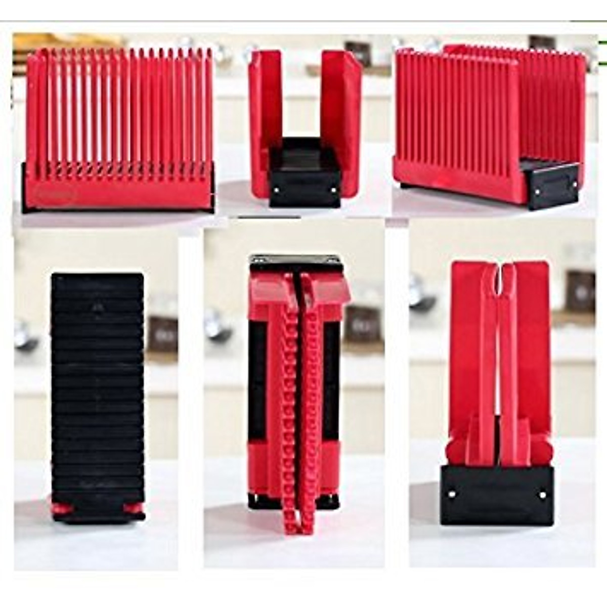 Fshopping foldable toast bread slicer bread uniform cutting