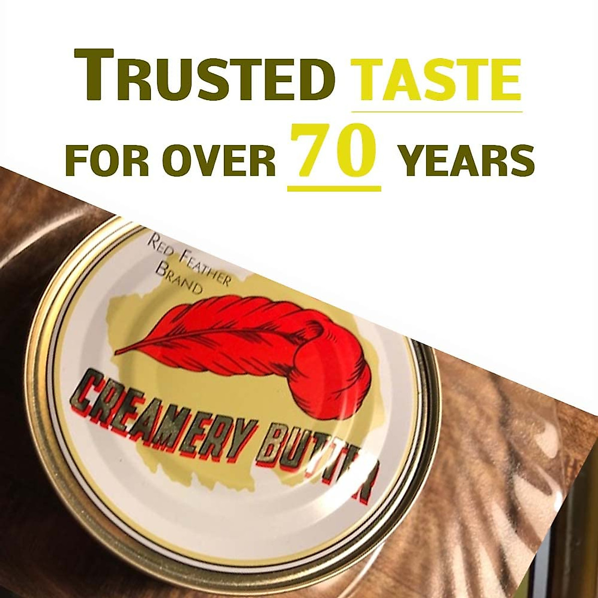 Red Feather Creamery Canned Butter A real butter from new Zealand-100% pure no artificial colors or flavors-Great for Hurricane Preparedness Emergency Survival Earthquake Kit-(24 Cans/Full Case)