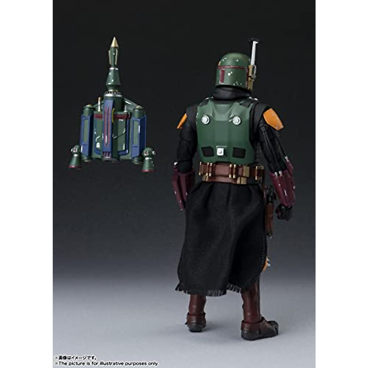 S.H. Figuarts Boba Fett (Star Wars: The Book of Boba Fett) Approx. 6.1 inches (155 mm), AVS, PVC & Fabric, Pre-Painted Action Figure