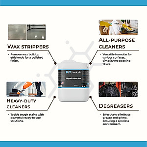 DiyChemicals Glycol Ether EB - Used in Paint and Coatings, Hard-Surface Cleaners, Polishes, Solvents, Chemical Intermediates, Surfactants - Made in USA (5 Gallon)