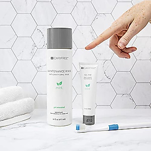 CariFree Gel 1100 and Maintenance Rinse Mint Bundle, Hydroxyapatite Toothpaste | Fluoride Mouthwash| Neutralizes pH | Freshens Breath and Moistens Mouth | Dentist Recommended