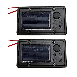 EKDJKK Solar Lantern Top Battery Box, 2Pcs/Pack, Solar Panel Lantern Lid Light Bulb Accessories, Replacement Parts