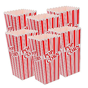 Disposable Popcorn Bags Popcorn Cups Disposable 30 Pcs Popcorn Popcorn Bucket Large Paper Carnival Popcorn Bags