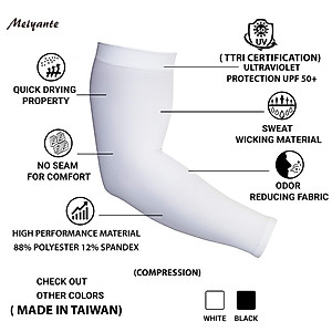 Arm Sleeves for Men and Women – Tattoo Cover Up, Sun Protection - Cooling UPF 50 Compression - Basketball, Running Youth Boys Girl Stocking Stuffer For Men Women Kids