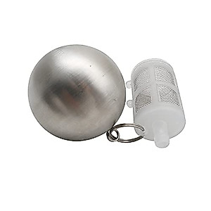 304 Stainless Home Brew Beer FermZilla Ball Floating Beer Keg Liquid Dip Tube with Floating Dip Tube Filter and 80CM Silicone Dip Tube