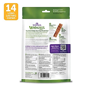 Wellness® WHIMZEES® Veggie Strip Natural Grain Free Dental Chews for Dogs, Medium Breed, 14 count