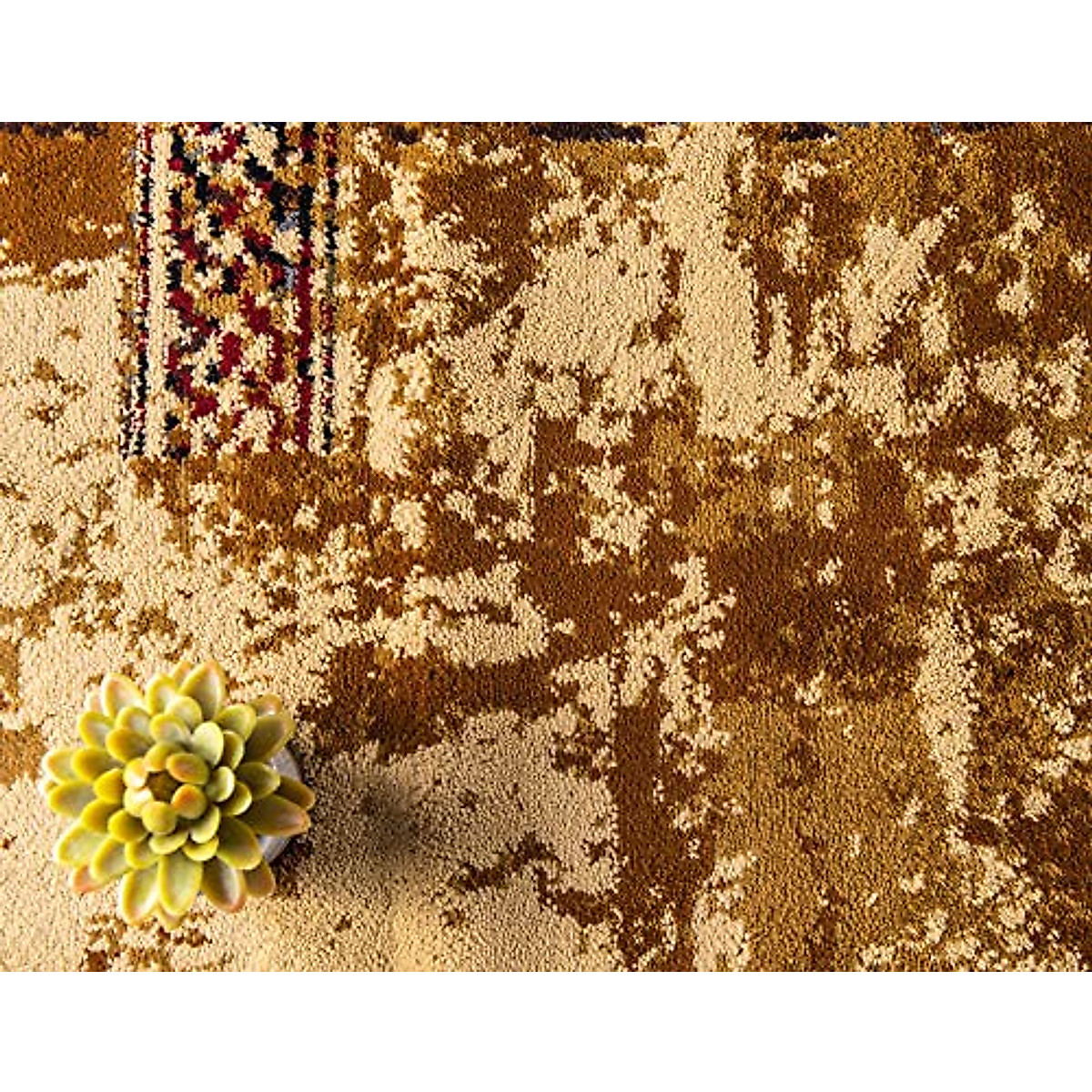 Unique Loom Barista Collection Area Rug - Arusha (7' 10" x 10' Rectangle, Beige/ Black)