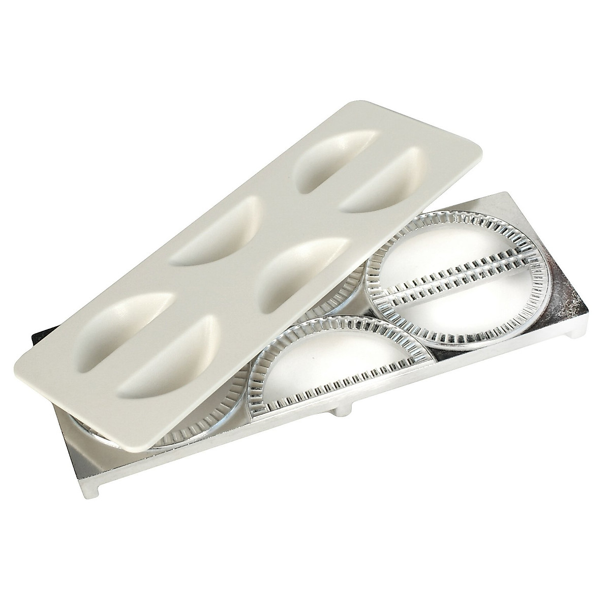 Fox Run Pierogi Maker, 4 x 10.5 x 1 inches, Metallic