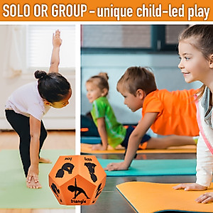 Covelico Kids Yoga - Fun Yoga Dice for Kids Yoga Game. Play Therapy Toys - Calming Yoga for Kids & Yoga for Toddlers, Roll and Play Creative Yoga Games for Kids with Kids Yoga Toys & Yoga Kids Props